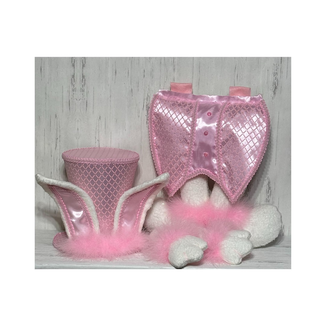 Top Hat Bunny Wreath Attachment 3 Piece Set Including Top Hat, Body and ...