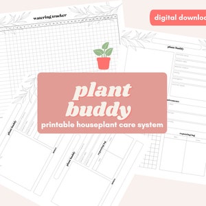 Plant Buddy Printable Plant Care System Plant Care Template Printable ...