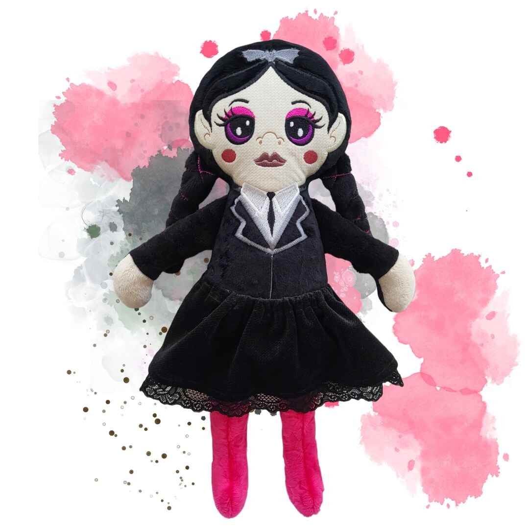 ITH Gothic Girl Doll Machine Embroidery Pattern: Halloween Softie (eith ...