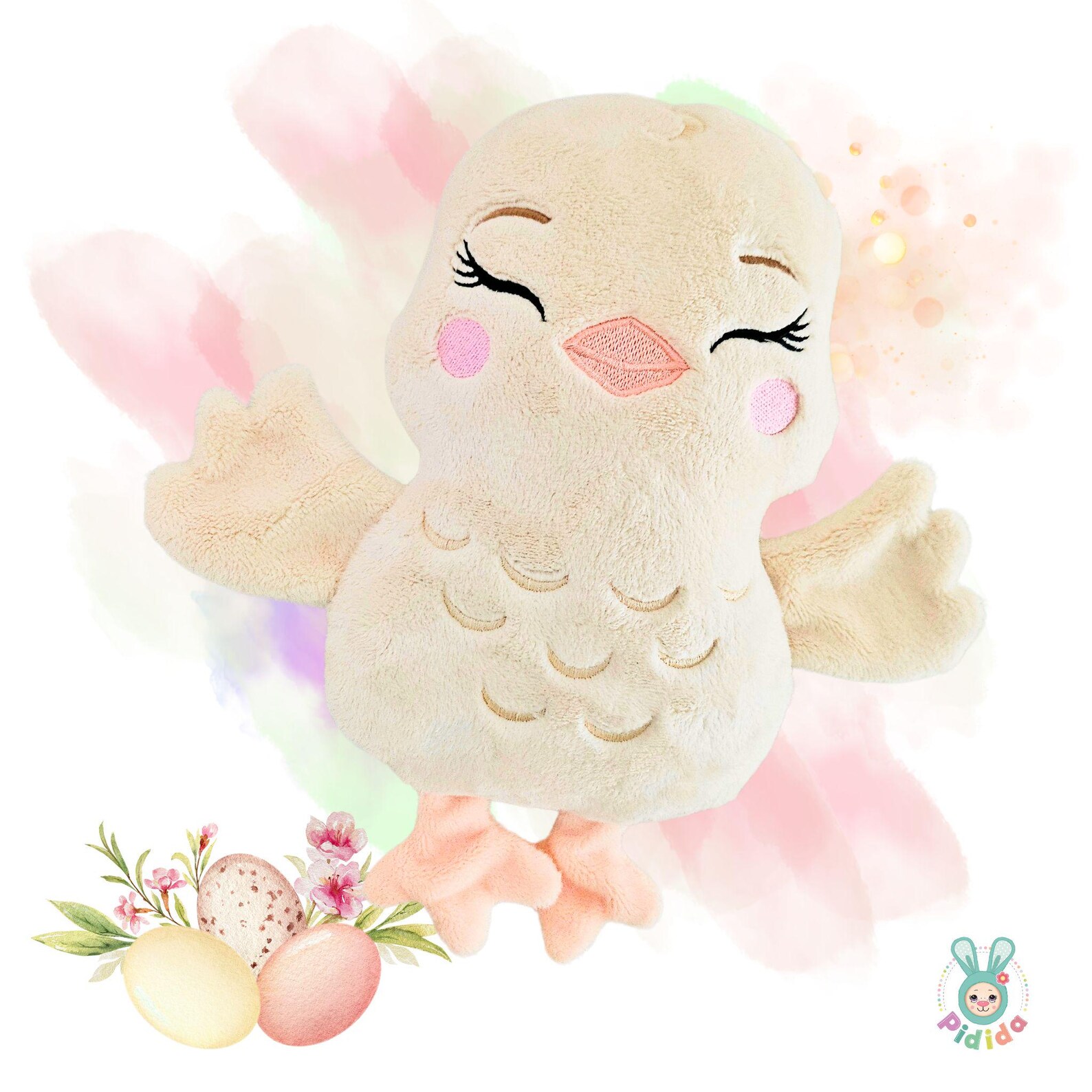 ITH Chicken Toy Stuffie Pattern, Machine Embroidery Files (PDF Tutorial ...