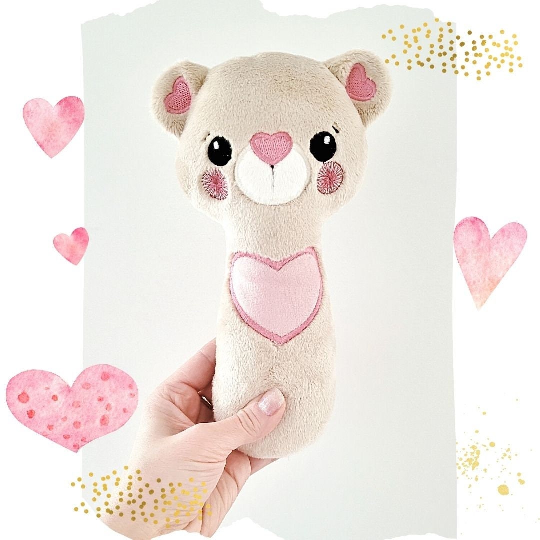 ITH Teddy Love Sensor Toy Valentines Teddybear Easy Stuffie Softie ...
