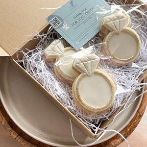 Luxury Handcrafted Bride to Be Cookies, Rings Bridal Shower Ring ...