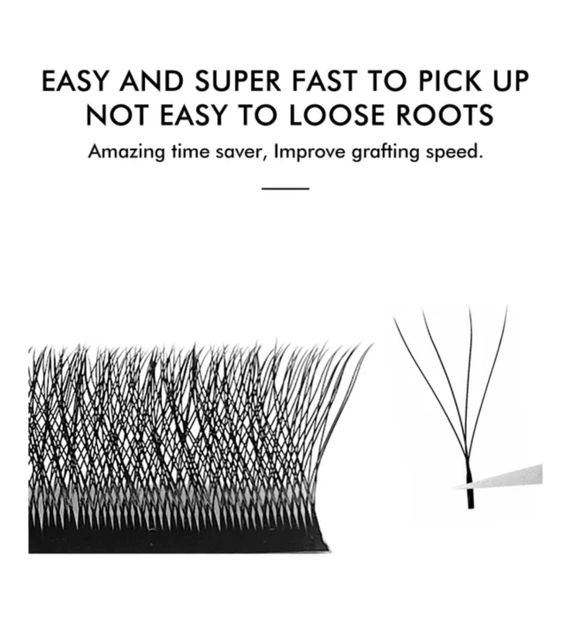 Premade 4D W-shaped Professional Eyelash Extension 1800 Individually ...