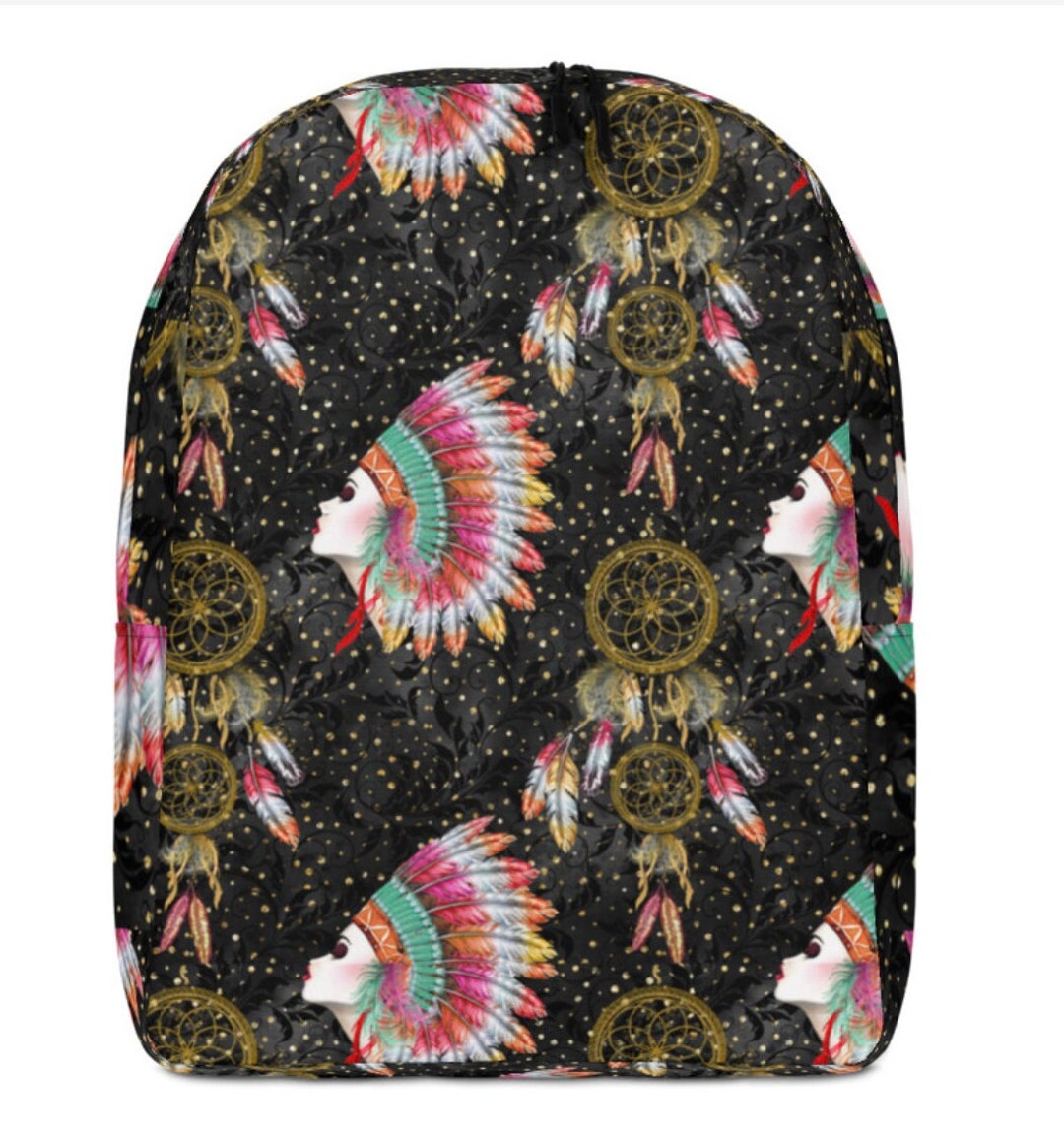 Small Backpack Indigenous Design, Minimalist Backpack - Etsy