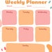 Colorful Digital/printable Weekly Planner Pages Bundle 29 Pages - Etsy
