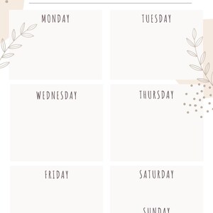 Pink Digital/printable Weekly Planner Pages Bundle 19 Sheets - Etsy