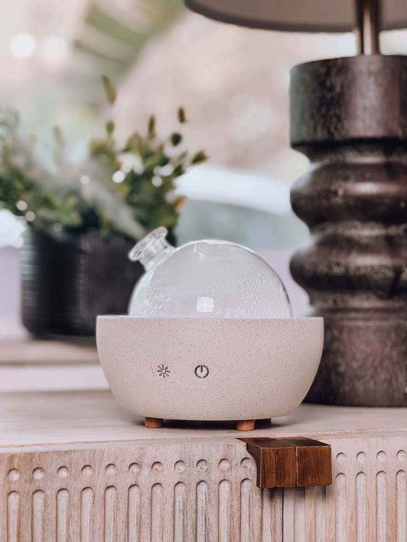 Essential Oil Diffuser Dome Diffuser Stone Concrete Aroma Diffuser ...