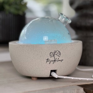 Essential Oil Diffuser Dome Diffuser Stone Concrete Aroma Diffuser Terrazzo Non Toxic Room ...