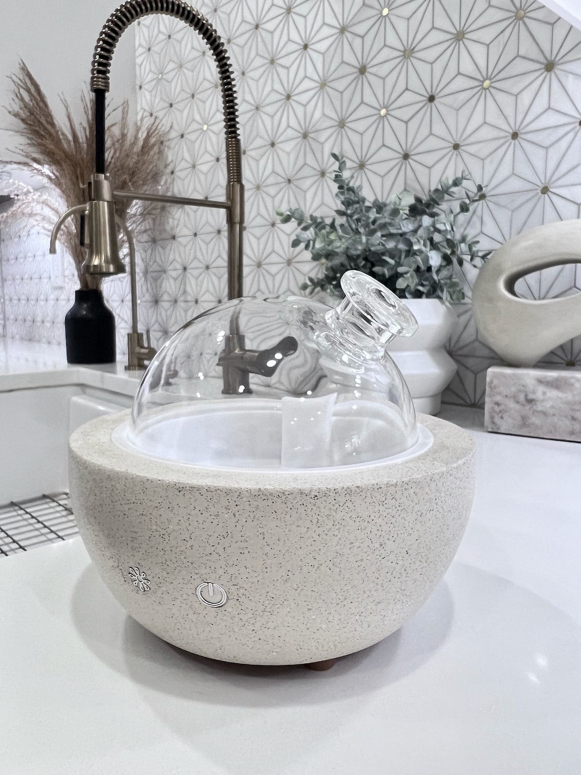 Essential Oil Diffuser Dome Diffuser Stone Concrete Aroma Diffuser ...
