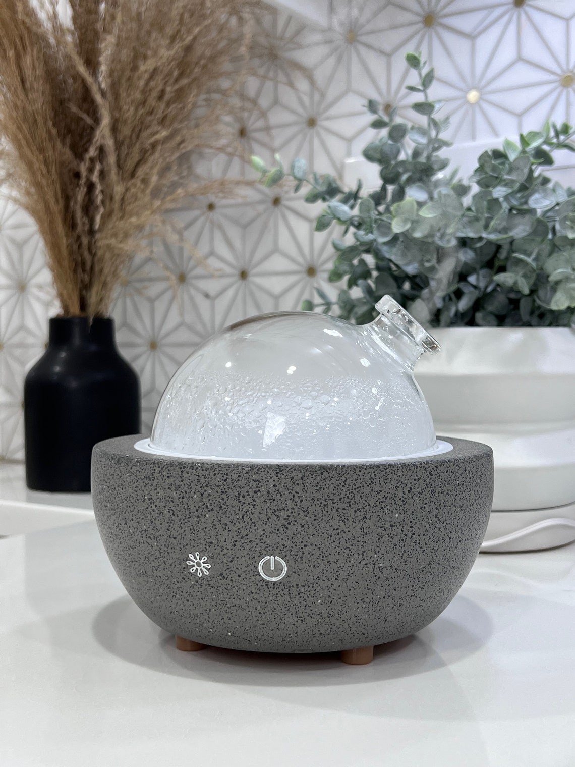Essential Oil Diffuser Dome Diffuser Stone Concrete Aroma Diffuser ...