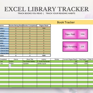 Book Tracker and Reading Log Tracker, Book Journal, Ultimate Reading ...