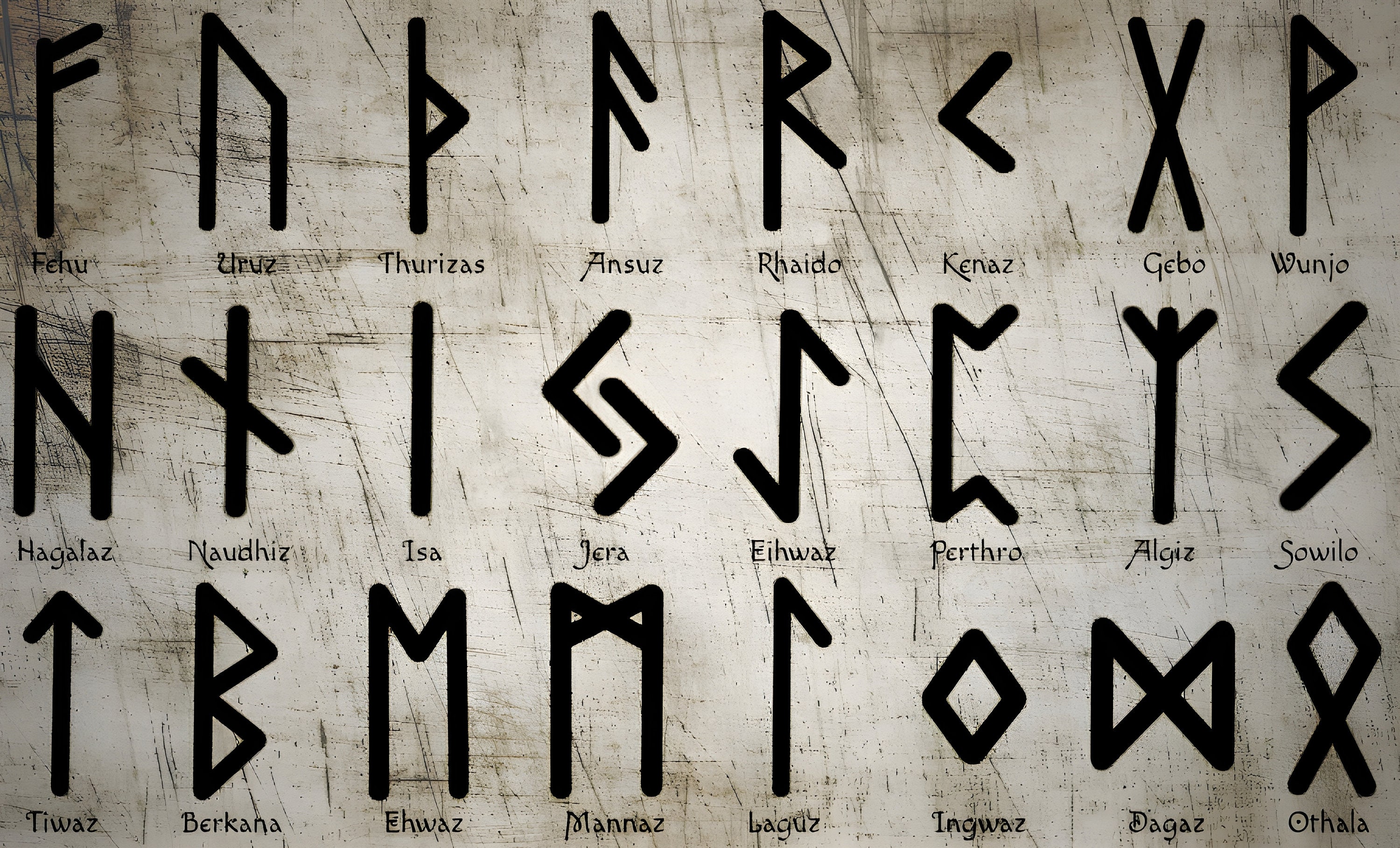 Personalized Rune Keychain Wooden Pendant Rune Pendant Binding Runes ...