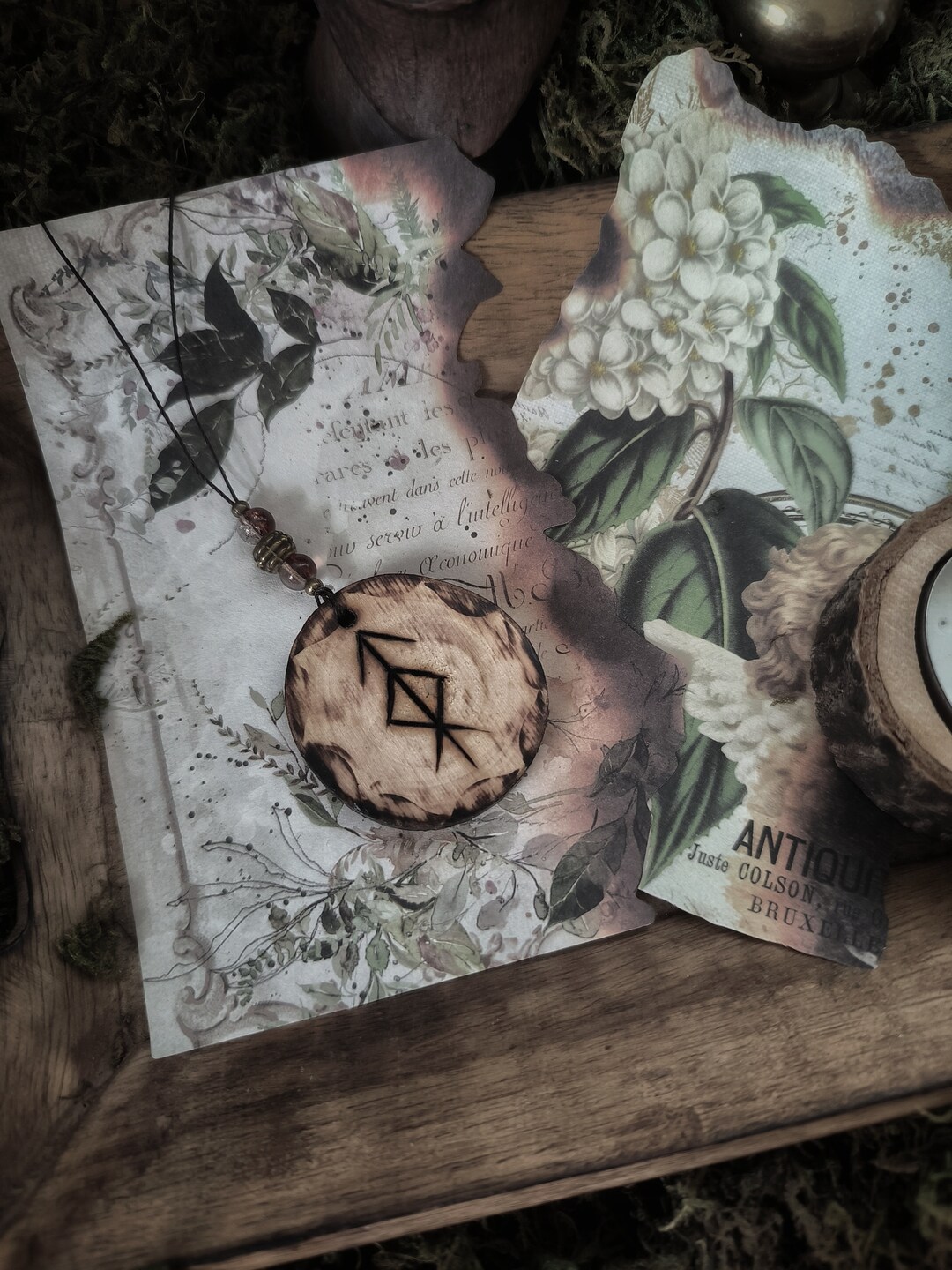 House/warehouse Protection Rune Pendant Wooden Pendant - Etsy