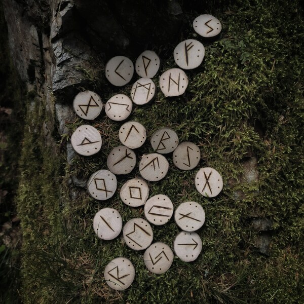 Wooden Runes - Etsy