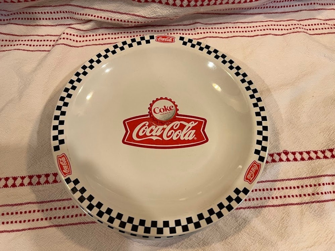 4 Coca-cola Dinner Plates - Etsy