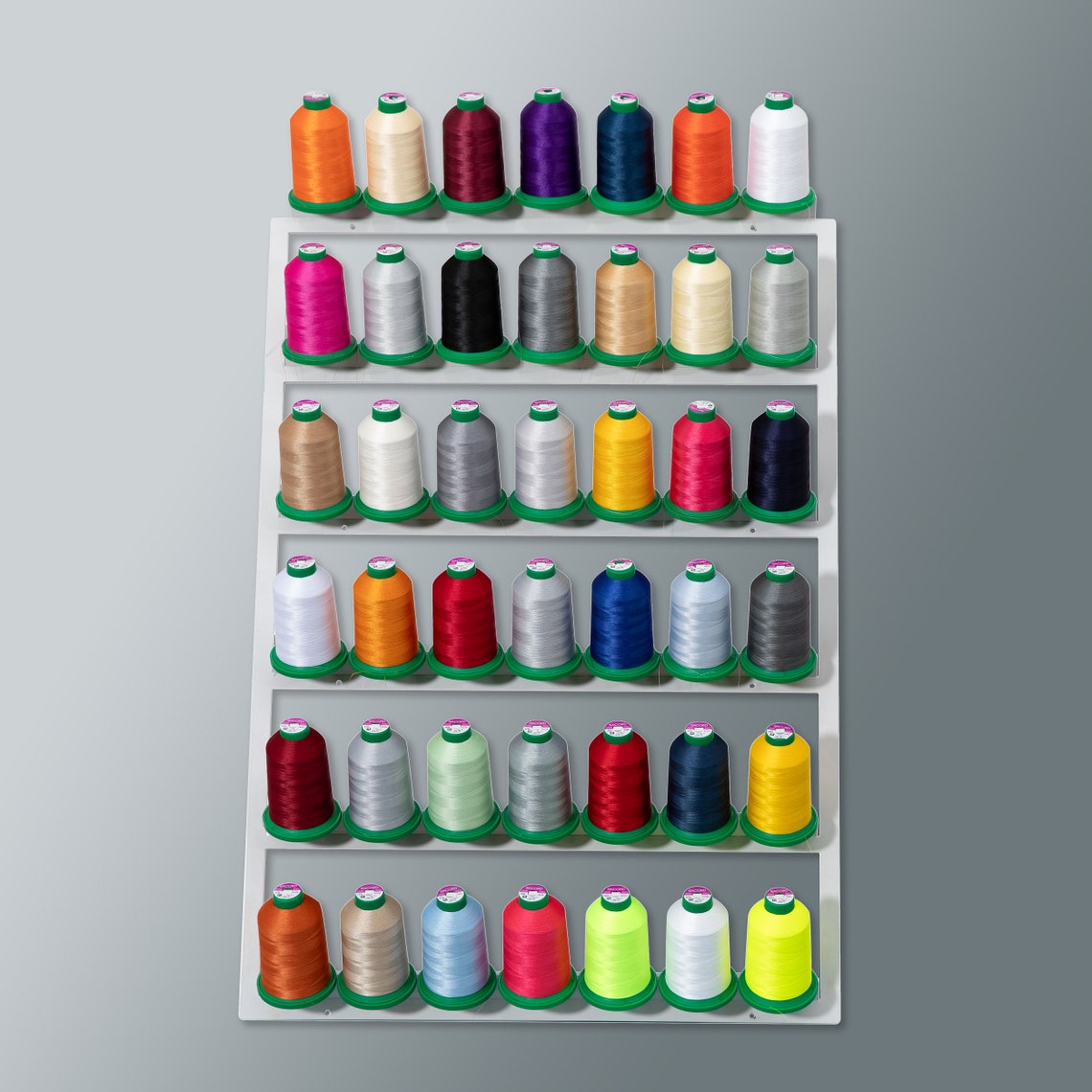 Sewing Thread Rack - Holds 42 Large Isacord Style Spools 5000M - Thread ...