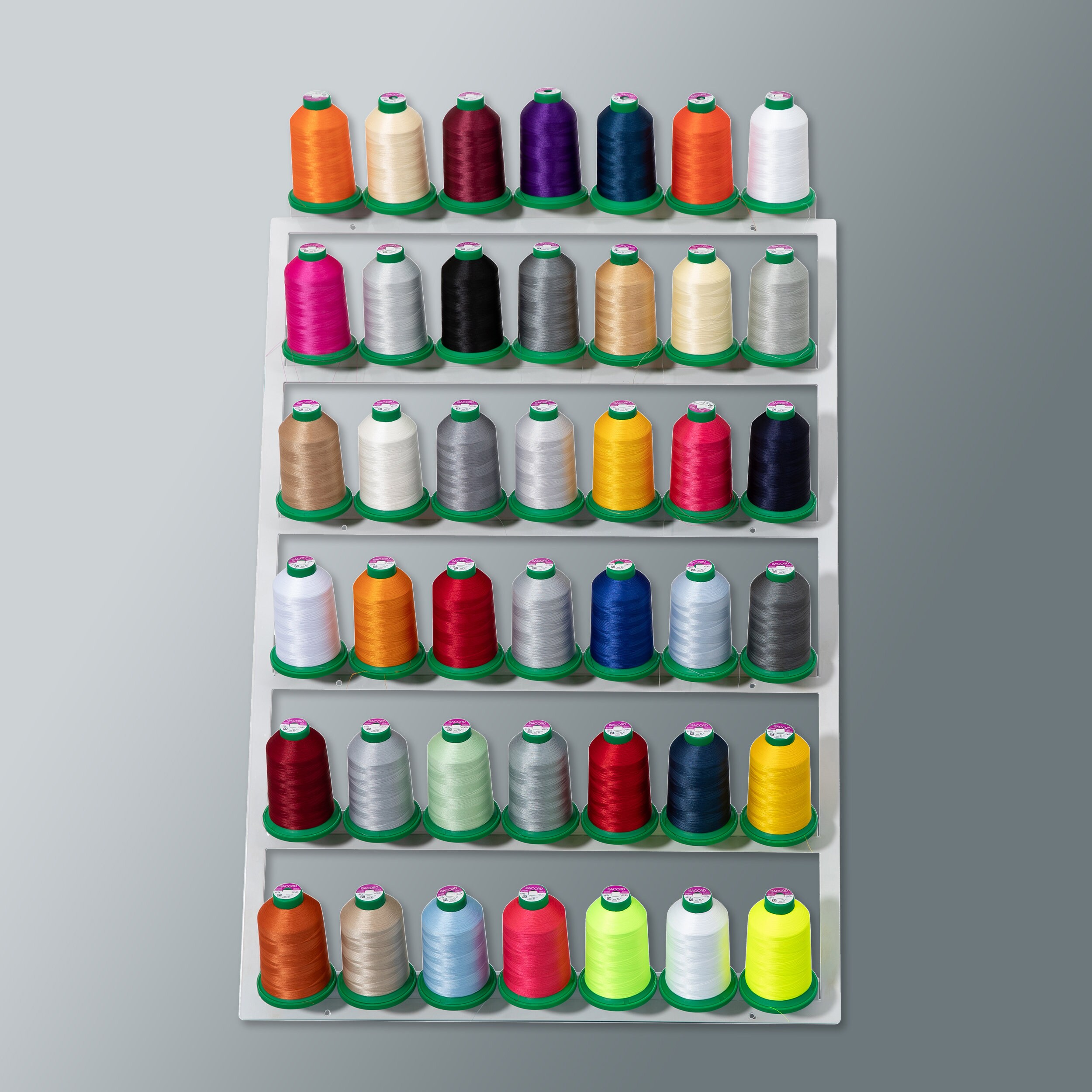 Sewing Thread Rack - Holds 42 Large Isacord Style Spools 5000M - Thread ...