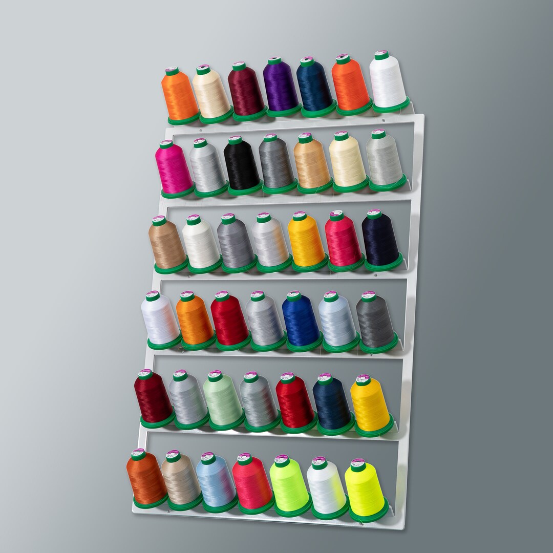 Sewing Thread Rack - Holds 42 Large Isacord Style Spools 5000M - Thread ...