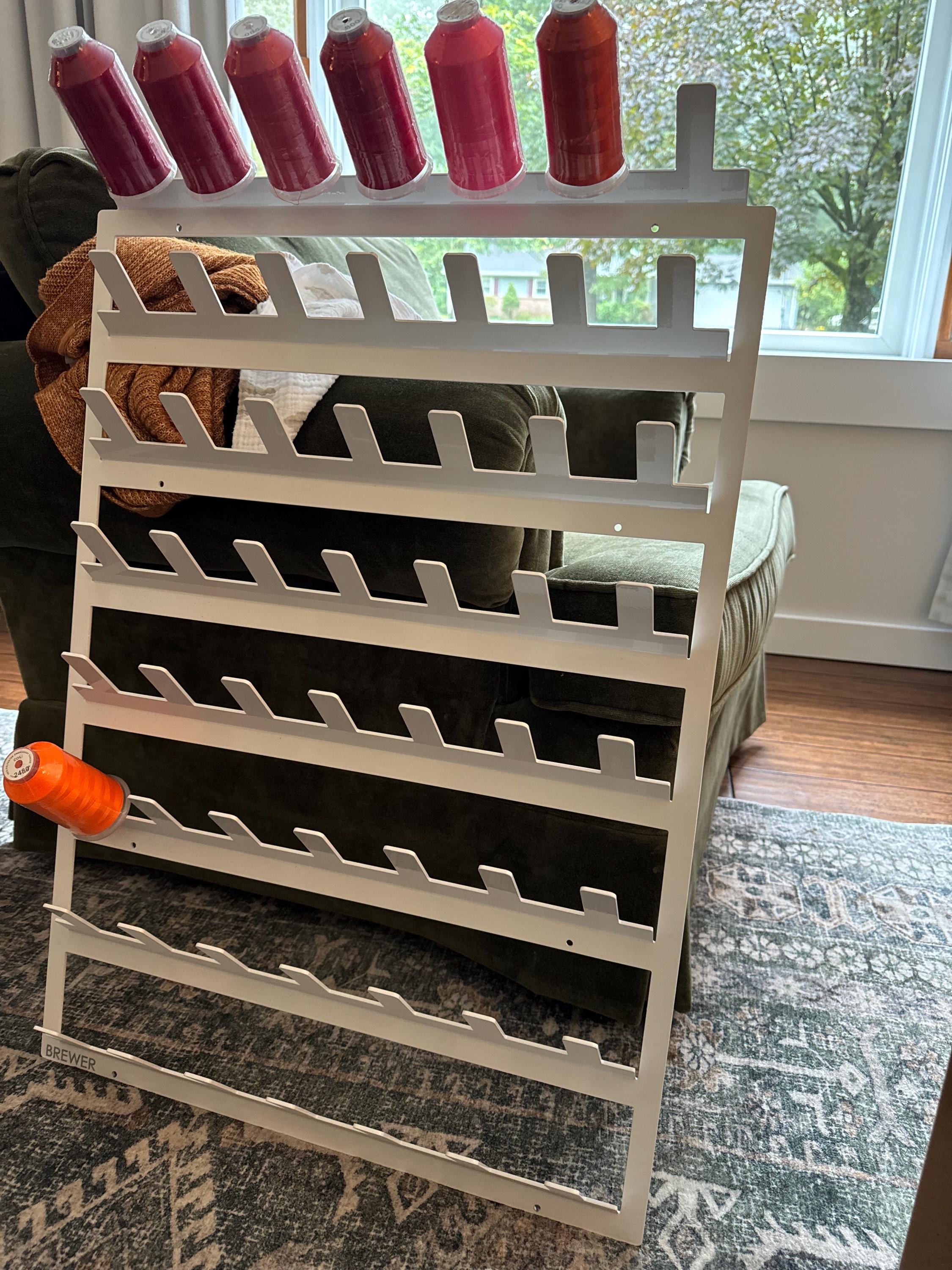 Sewing Thread Rack - Holds 56 Large Isacord Style Spools 5000M - Thread ...