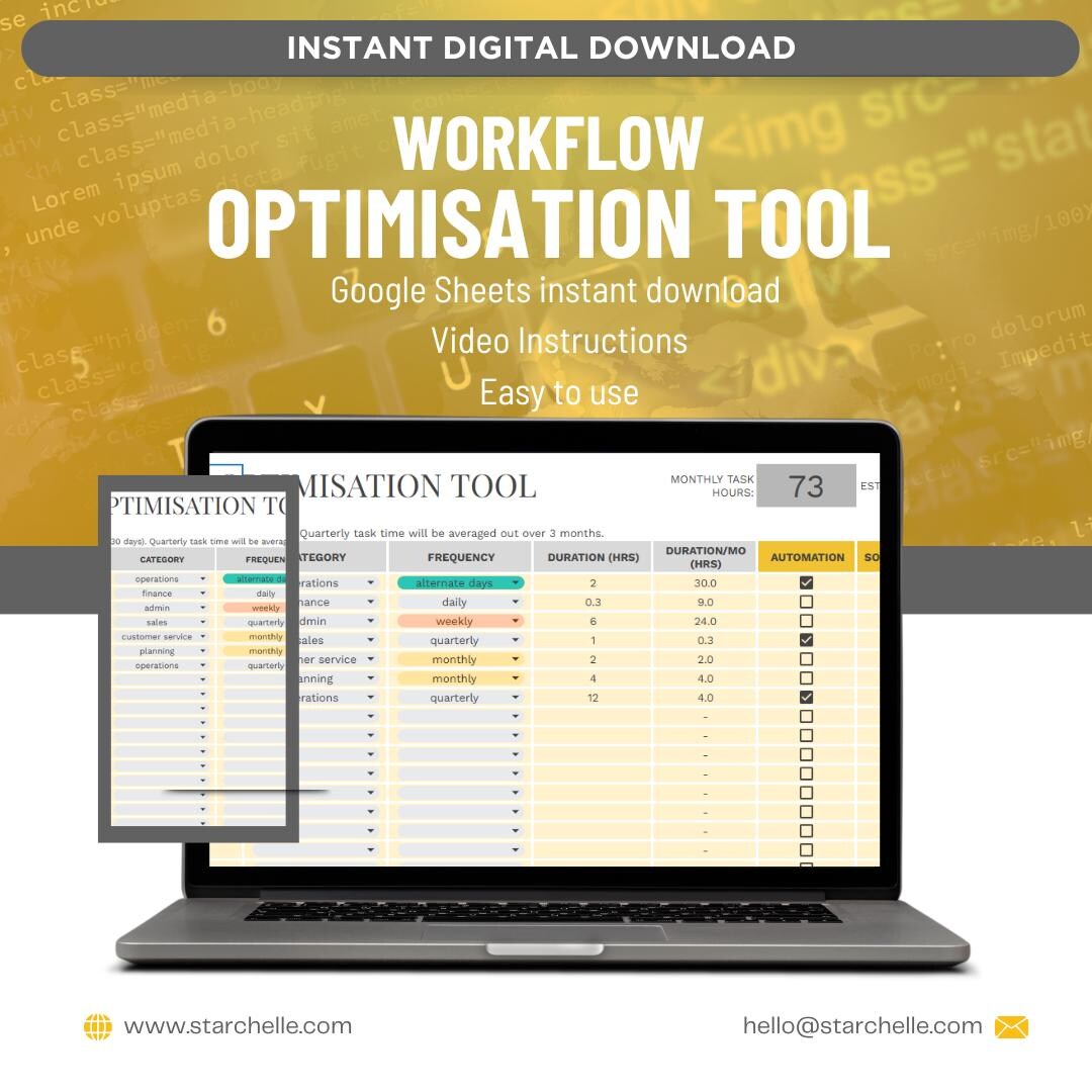 Workflow Optimizer Tool for Entrepreneurs | Simplify & Automate Tasks ...