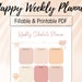 Fillable & Printable Happy Weekly Planner Happy Planner - Etsy