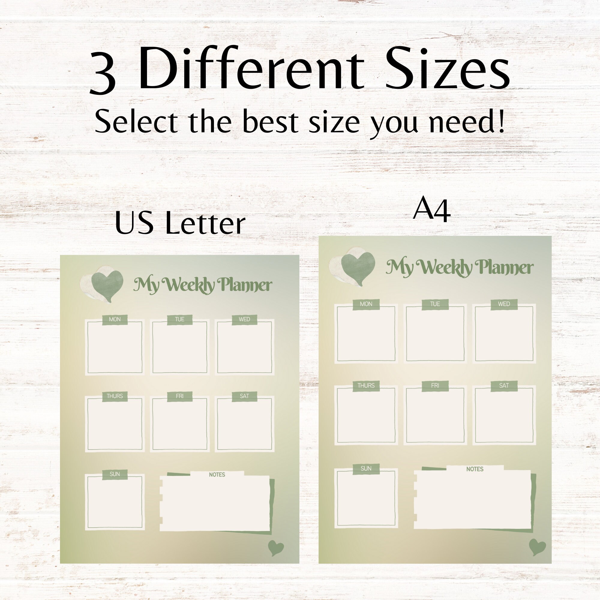 Colorful Weekly Planner Printable & Fillable Study Planner, Weekly ...