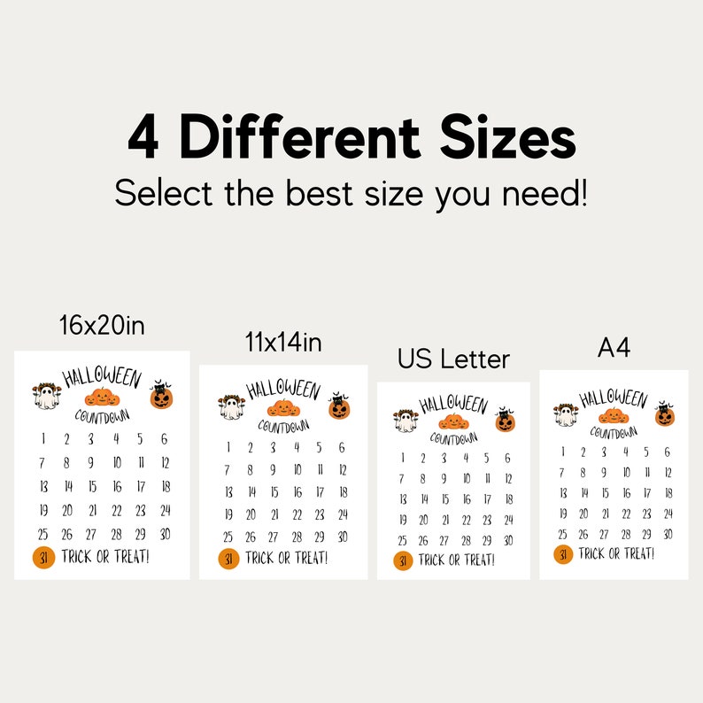Halloween Countdown Calendar Printable Halloween Activities, Halloween ...