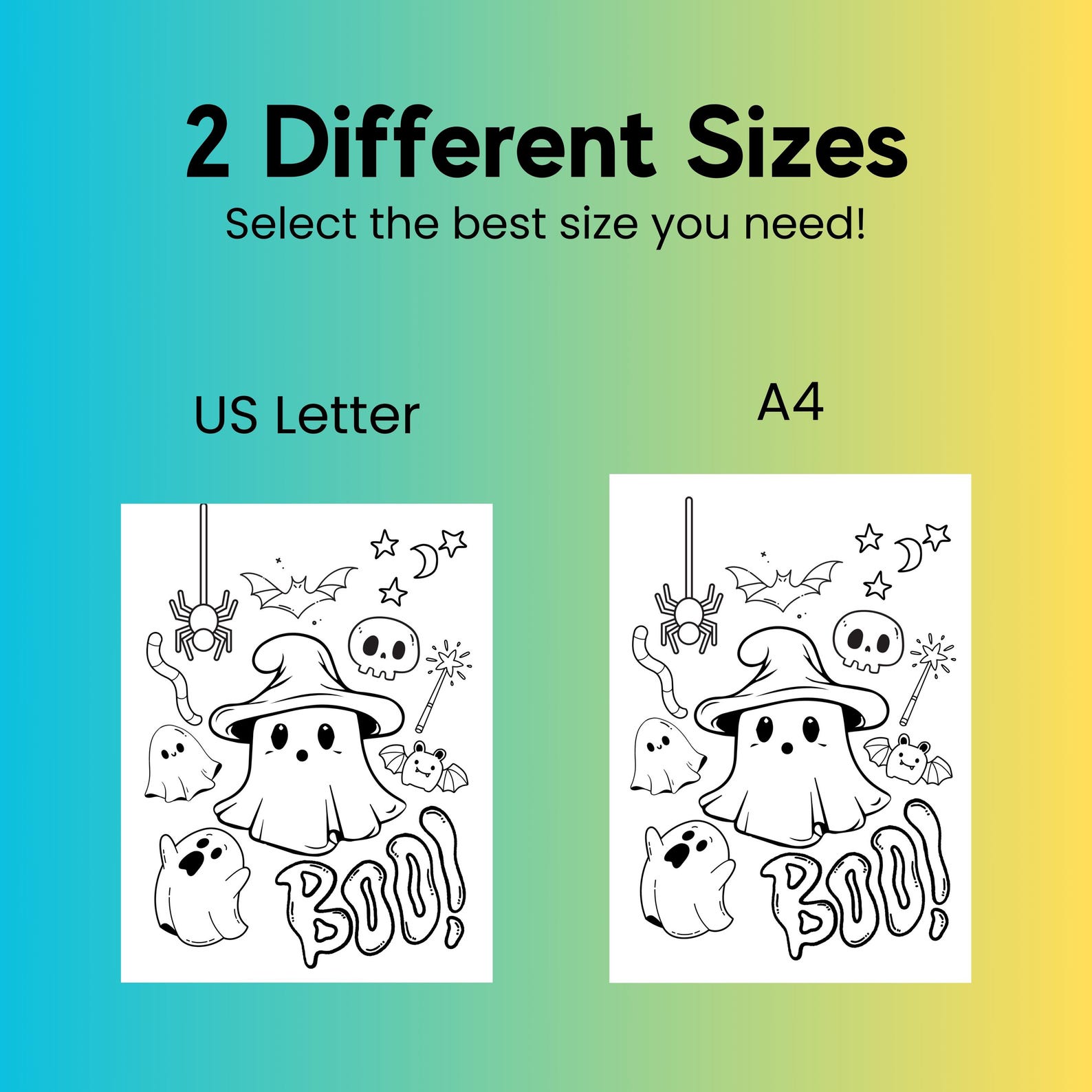 Cute Halloween Coloring Pages, Halloween Coloring Pages for Kids ...