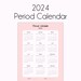 Floral Pink Period Tracker Period Journal Printable 2024-2025 Period ...