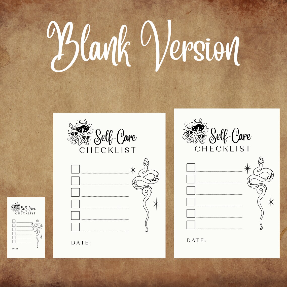 Witchy Self Care Checklist Witch Daily Checklist Goth Checklist ...