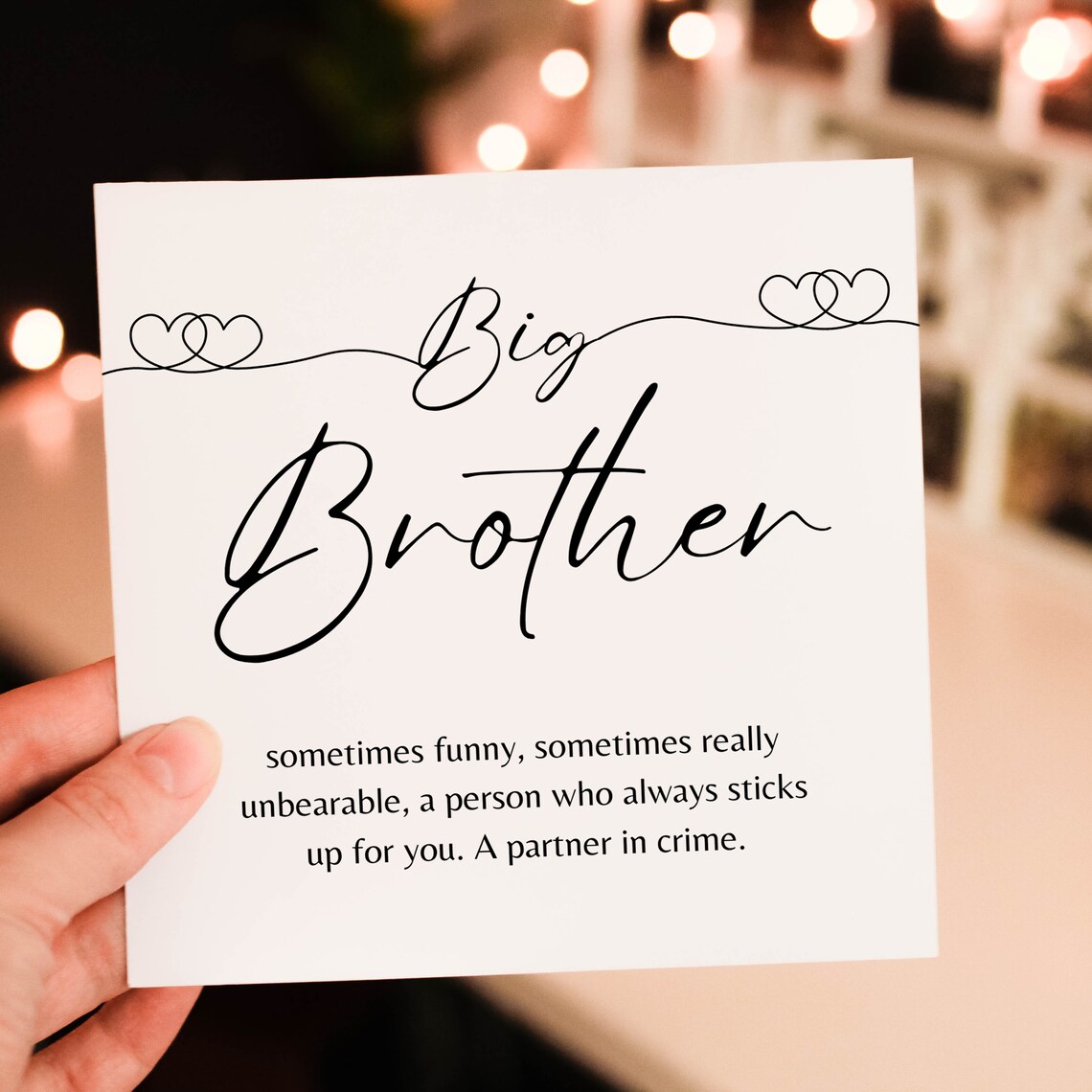 Big Brother Definition Card Printable PDF, Gift for Him, Gift for ...