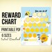 Cute Bee Themed Reward Chart Printable PDF Bee Behavior Chart, Daily ...