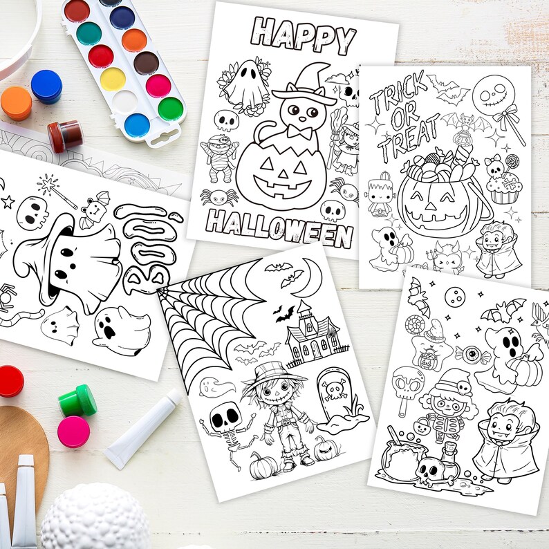 Cute Halloween Coloring Pages, Halloween Coloring Pages for Kids ...