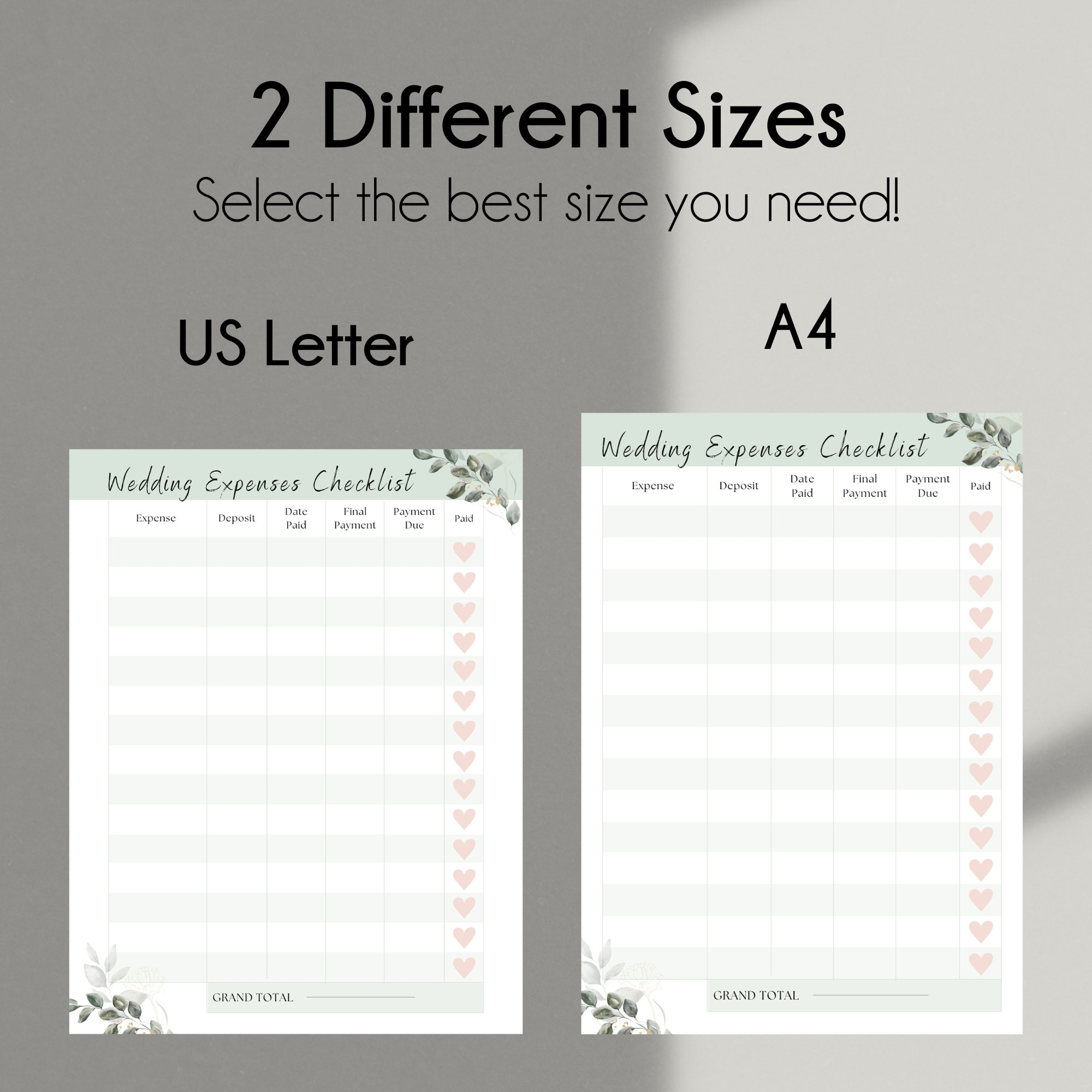 Wedding Planning Expenses Checklist Printable Pdf Wedding Registry ...