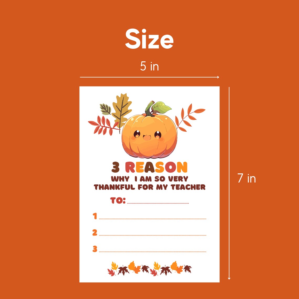 Teacher Thanksgiving Card, Thanksgiving Teacher Gifts, Printable Thank ...