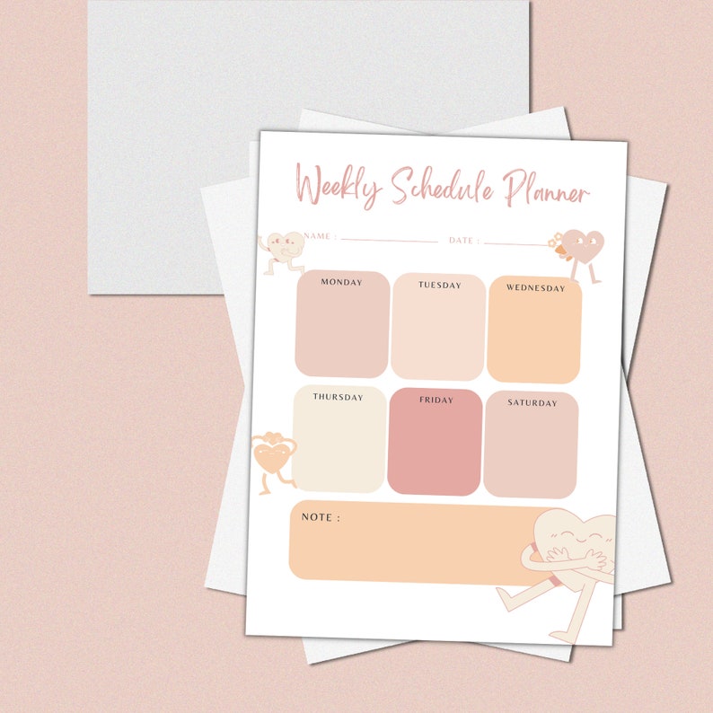 Fillable & Printable Happy Weekly Planner Happy Planner - Etsy