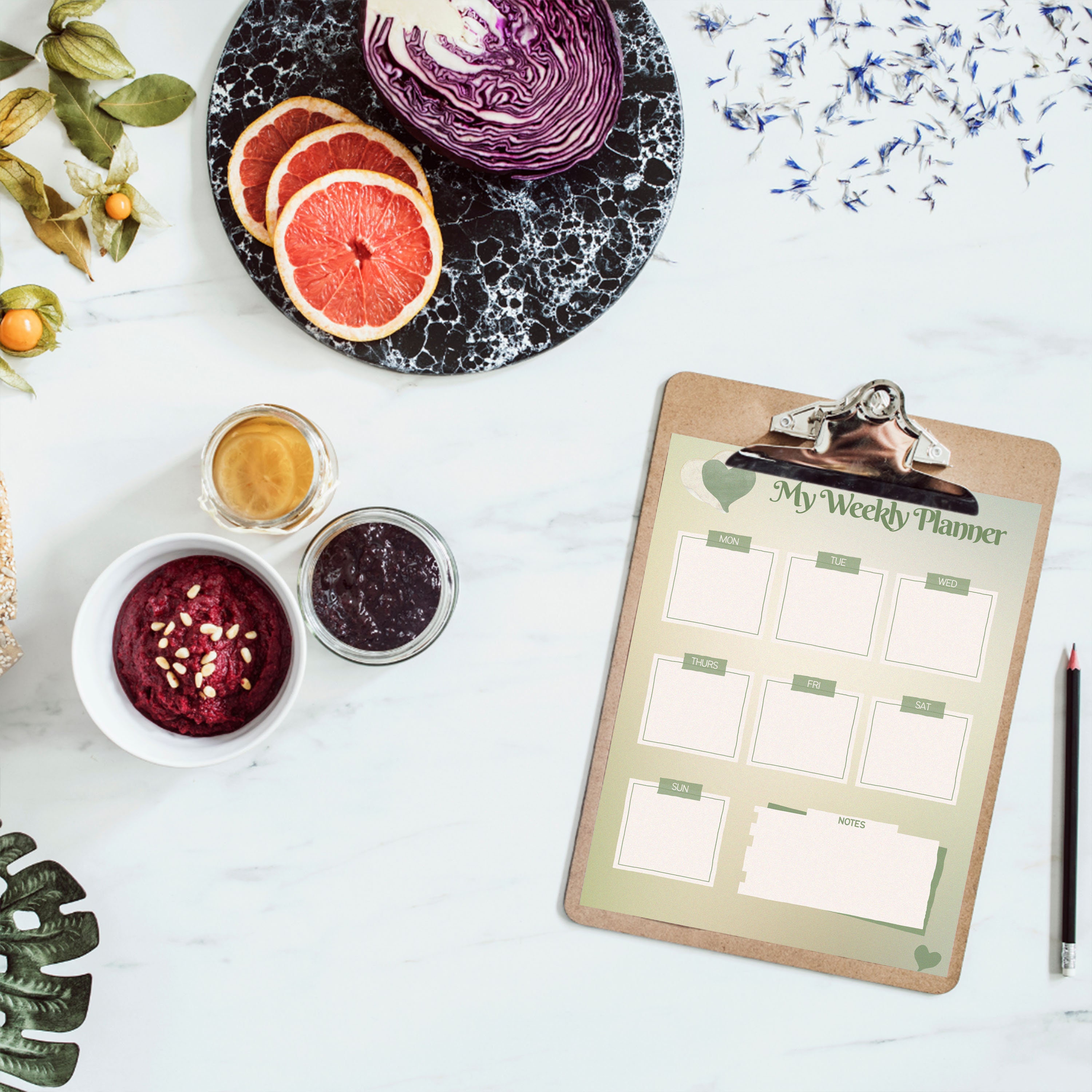 Colorful Weekly Planner Printable & Fillable Study Planner, Weekly ...