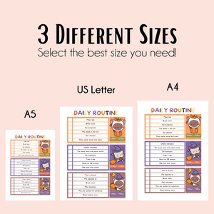 Witchy Kids Daily School Checklist Printable Chore Chart for Kids, Kids ...