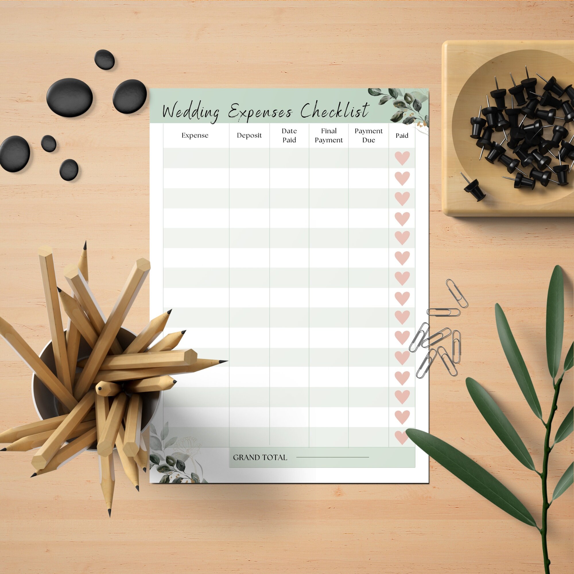 Wedding Planning Expenses Checklist Printable Pdf Wedding Registry ...