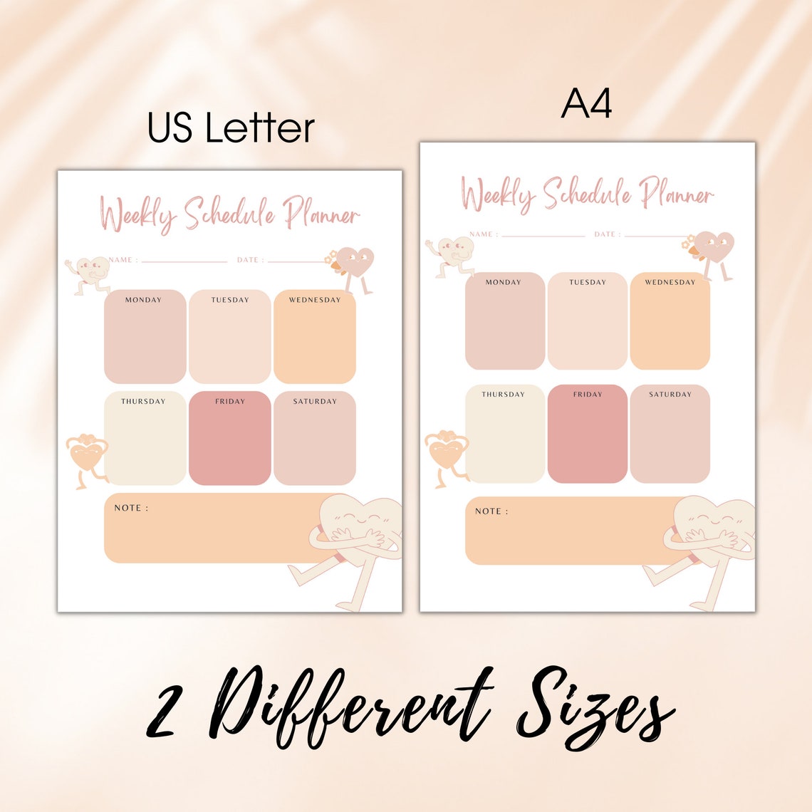 Fillable & Printable Happy Weekly Planner Happy Planner - Etsy