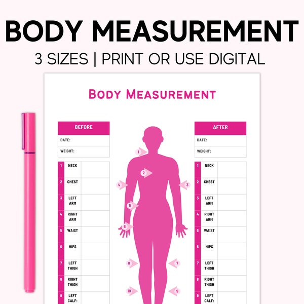 Body Progress Chart - Etsy