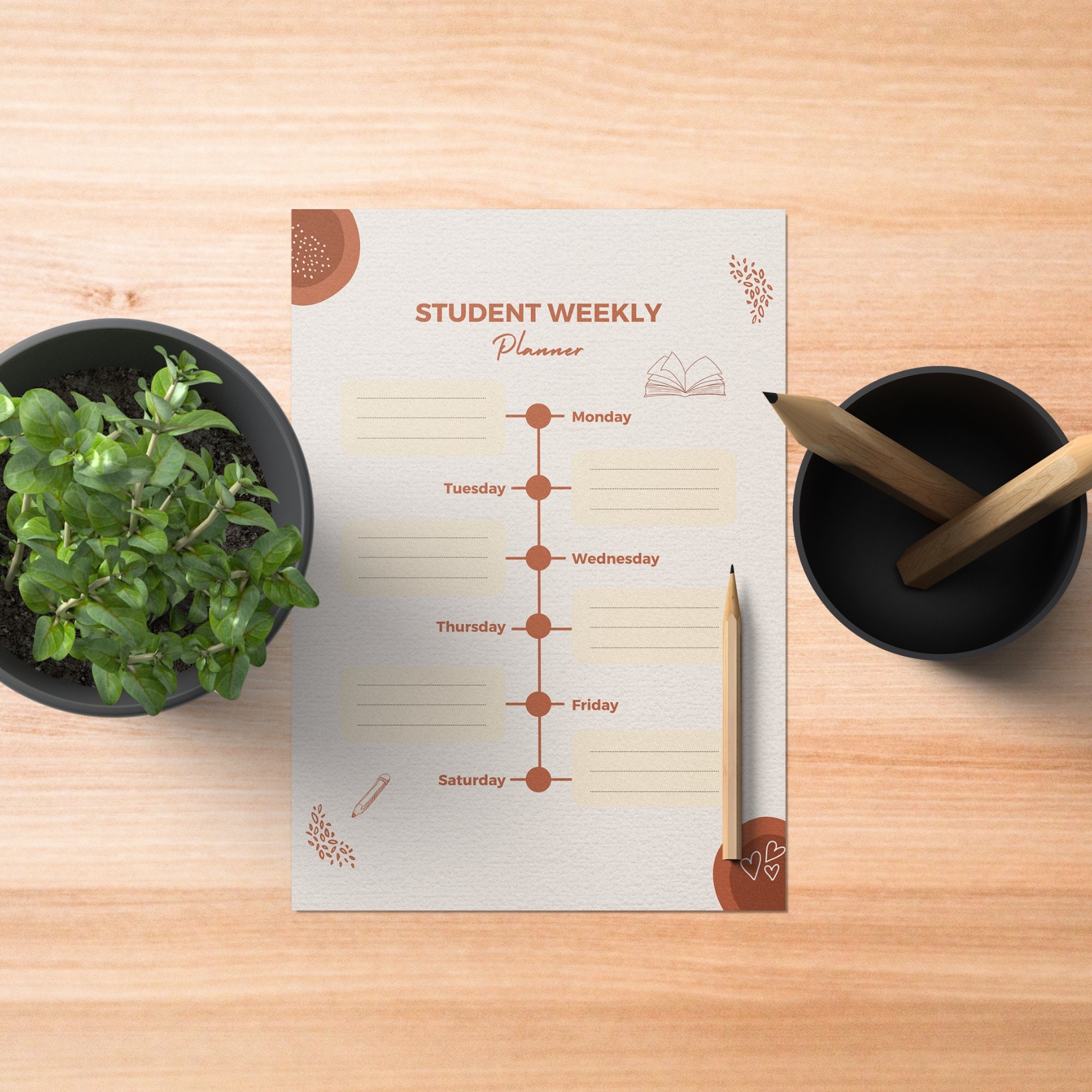 Collage Student Planner Printable Planner for College Student Pdf ...