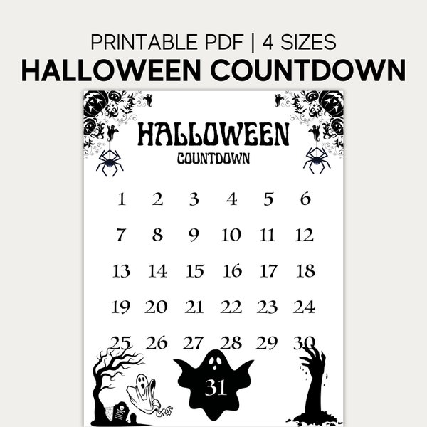 Halloween Countdown - Etsy