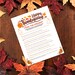 Friendsgiving Games Printable Thanksgiving Pass the Present Game, Pass ...
