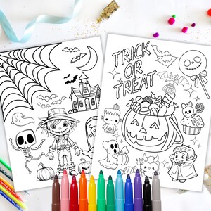 Cute Halloween Coloring Pages, Halloween Coloring Pages for Kids ...