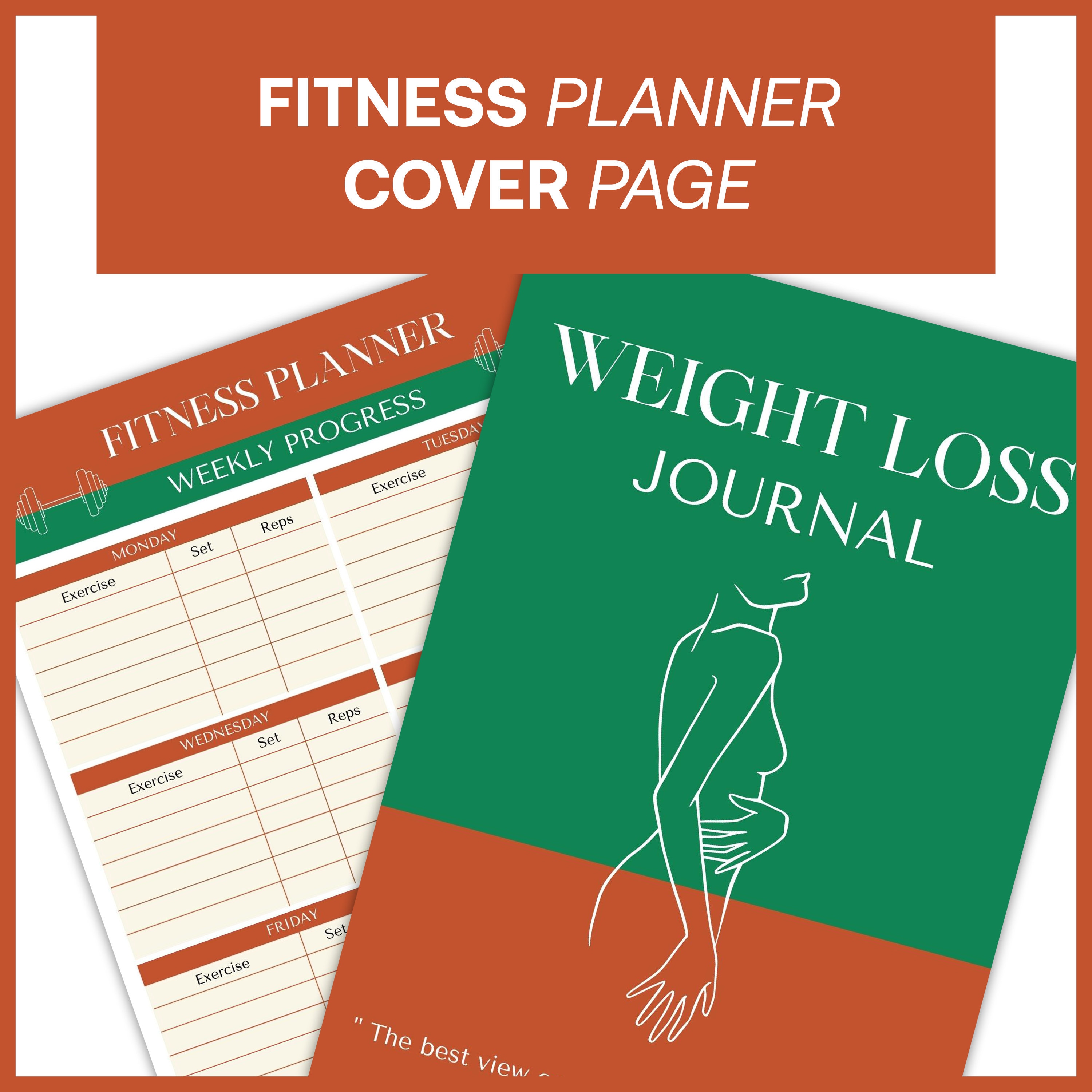 Weight Loss Journal Tracker Printable Weight Loss Tracker Fitness ...
