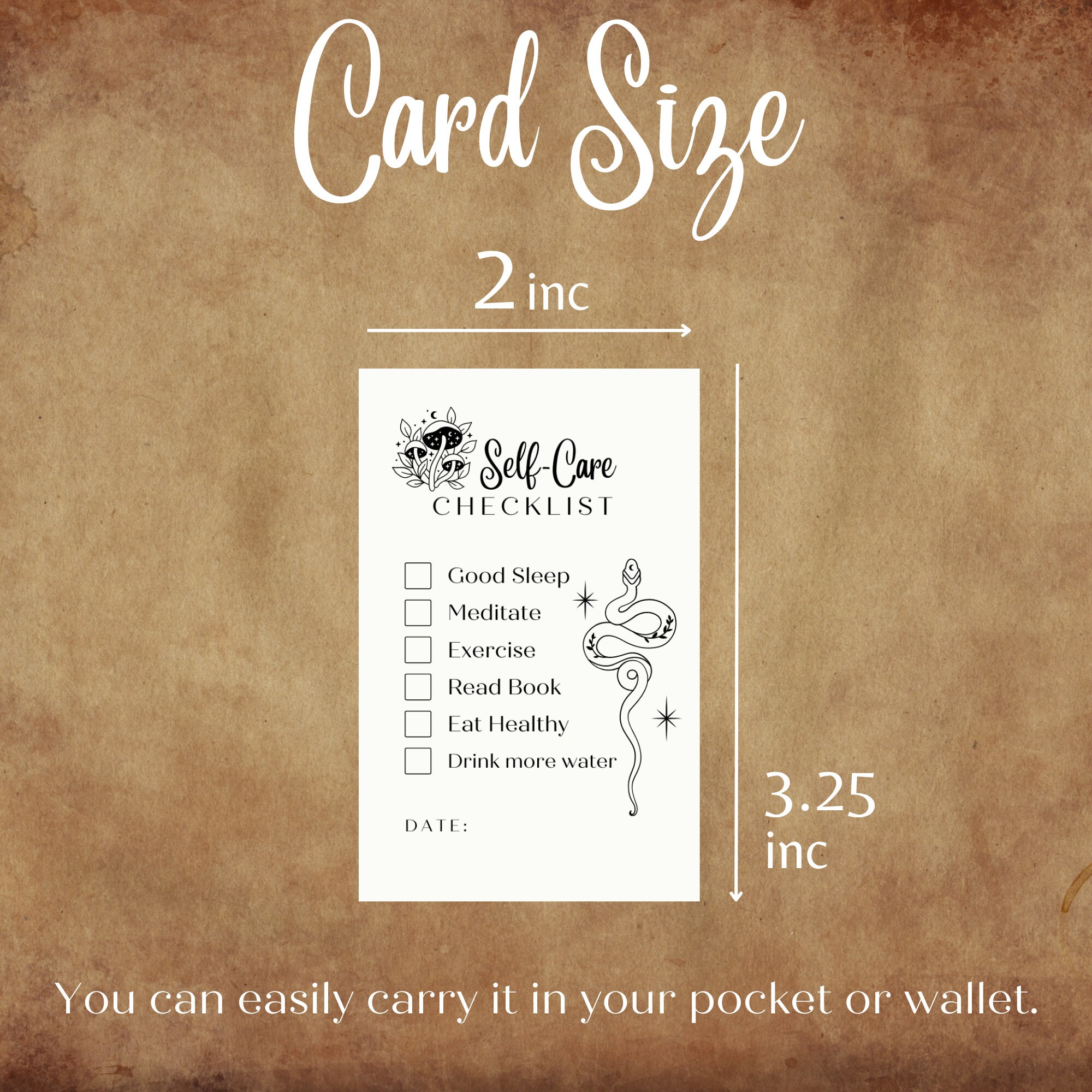 Witchy Self-care Checklist, Goth Daily Routine (printable PDF) - Etsy