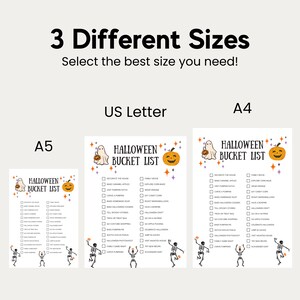 Cute Halloween Bucket List Printable Halloween Activities, Halloween ...
