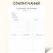 Minimal Content Planner Social Media Planner Printable Social - Etsy