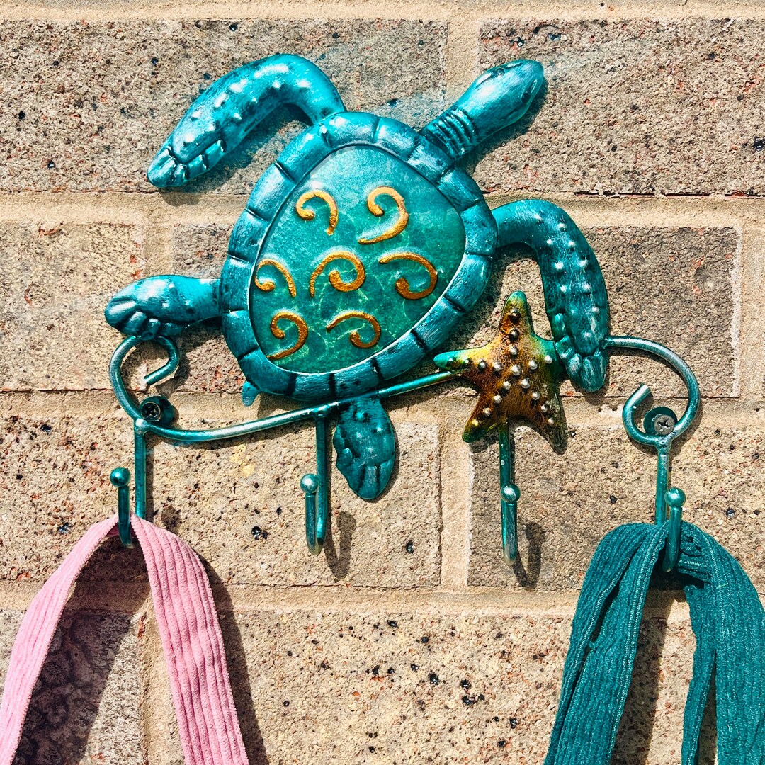 Sea Turtle Wall Hooks Metal Coat Hooks Nautical Decor Sea - Etsy Australia